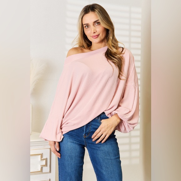 Double Take | Tops | Newdouble Take Ribbed Long Sleeve Top Offers ...